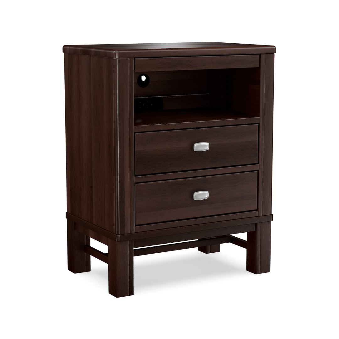 Westend 2 Drw Night Stand w/Pullout Shelf | Durham Furniture