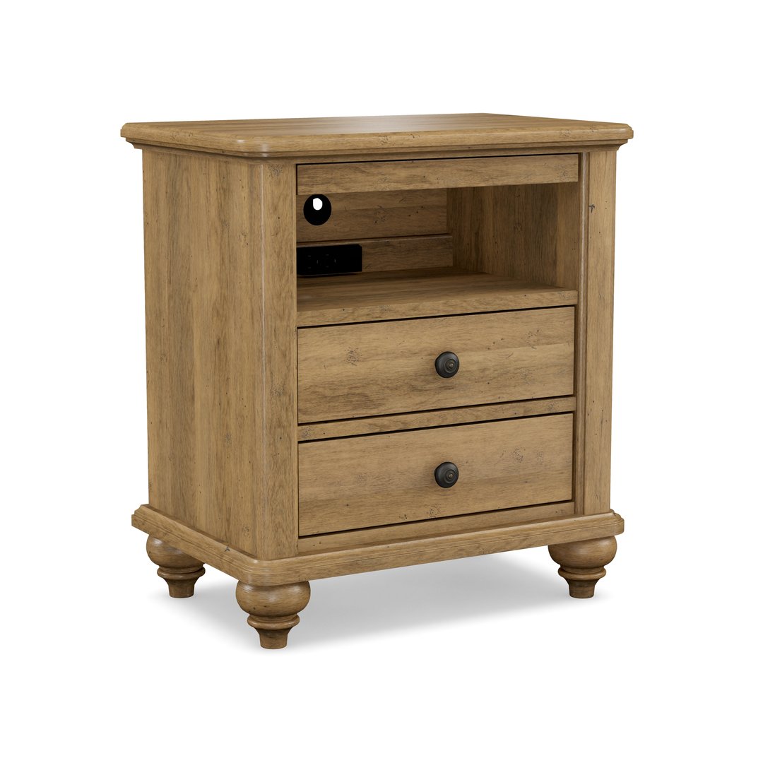 Millcroft 2 Drw Night Stand w/Pullout Shelf | Durham Furniture