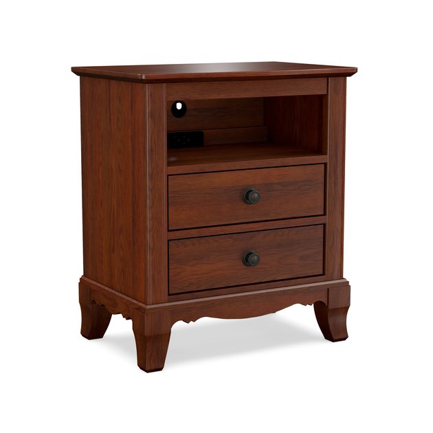 Montelena 2 Drw Night Stand w/Pullout Shelf | Durham Furniture
