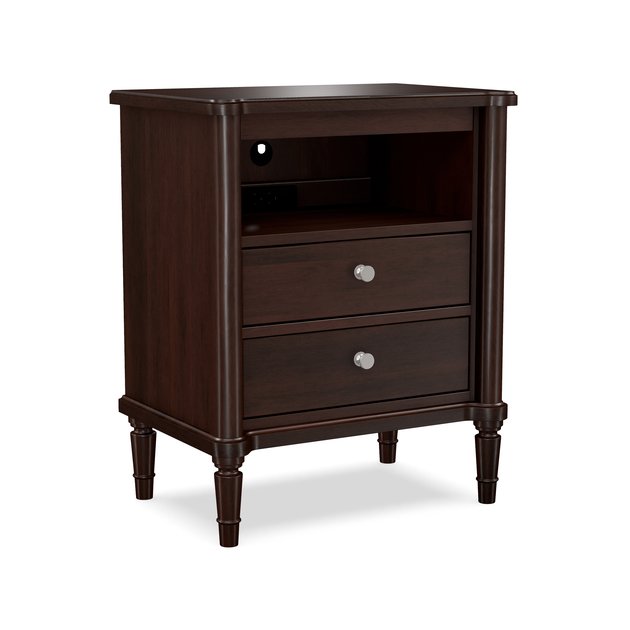 Highbury 2 Drw Night Stand w/Pullout Shelf | Durham Furniture