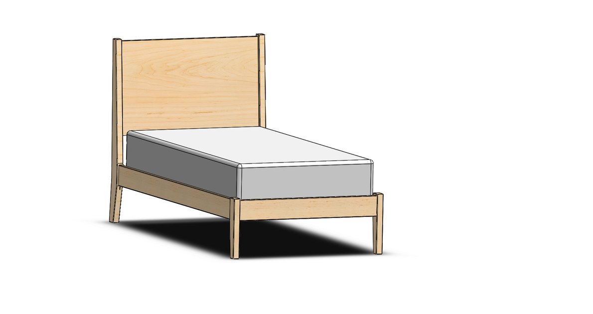 Twin Common Platform Bed | Durham Furniture