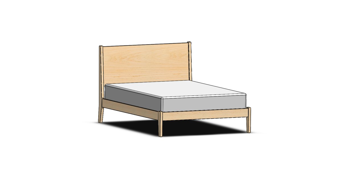 PB Queen Common Platform Bed | Durham Furniture