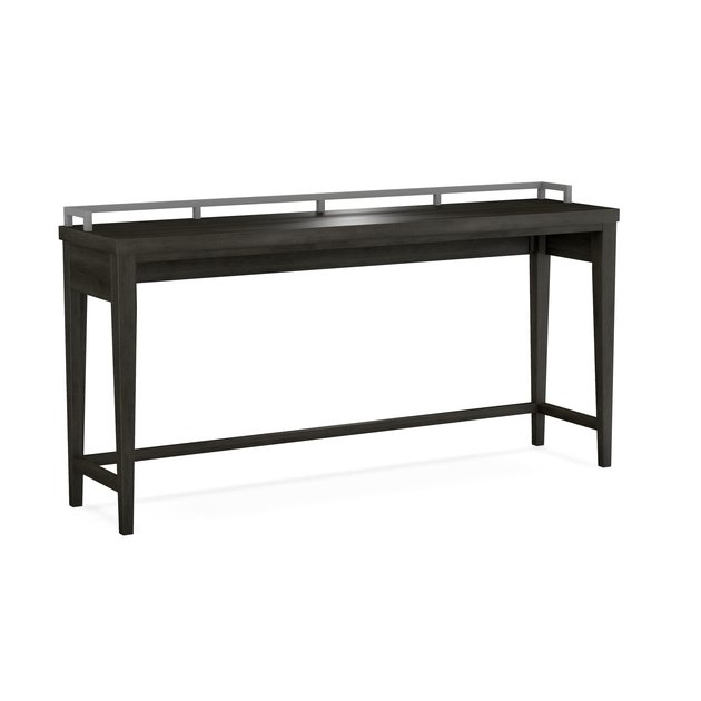 Long Console Table w/Metal Rail | Durham Furniture